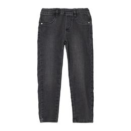 s.Oliver JUNIOR M&auml;dchen Regular-fit-Jeans, schwarz, Gr. 134, Denim/Jeans, Obermaterial: 80% Baumwolle, 18% Polyester, 2% Elasthan, Jeans, mit Taschen