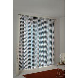 Vorhang Adam, B:145cm H:225cm, bunt, Jacquard, Baumwolle (Bio-Baumwolle), Wohnzimmer, Gardinen, "Circles", aus 100% Bio-Baumwolle
