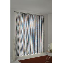 Vorhang Adam, B:145cm H:175cm, bunt, Jacquard, Baumwolle (Bio-Baumwolle), Wohnzimmer, Gardinen, "Circles", aus 100% Bio-Baumwolle