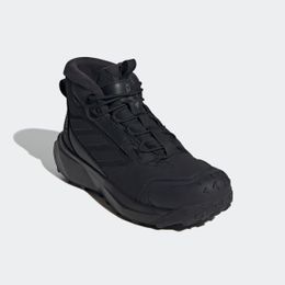 adidas terrex Herren Winterboots "WINTER LEATHER MID CUT RAIN.RDY COLD.RDY", Gr. 44,5, schwarz, Leder, Textil, Schuhe, Winterschuhe, Winterstiefel,