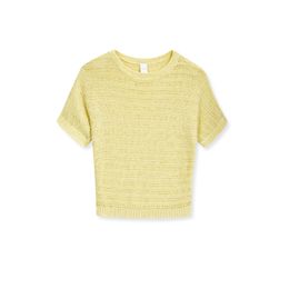 Madeleine Mode MADELEINE Damen Longpullover "Pullover Leichter Sommerpullover"vanille, Gr. 36, Obermaterial: 75% Baumwolle CO. 25% Polyester PES., Pullover