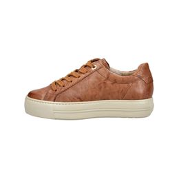 Paul Green Damen Sneaker "Paul Green Sneaker Glattleder", Gr. 42,5, braun, Glattleder, Schuhe