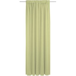 Vorhang Adam, B:142cm H:145cm, gr&uuml;n, Jacquard, Baumwolle, Wohnzimmer, Gardinen, "Uni Collection light", aus 100% Bio-Baumwolle