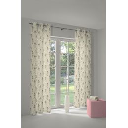 Vorhang Adam, B:145cm H:225cm, rosa, Jacquard, Baumwolle (Bio-Baumwolle), Wohnzimmer, Gardinen, "Ballerina", aus 100% Bio-Baumwolle