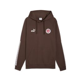 Puma Herren Hoodie "FC St. Pauli KING Hoodie Herren", weiß, Gr. S, Obermaterial: 100% Baumwolle; Rippe: 3% Elasthan, 97% Baumwolle; Besatz: 100%