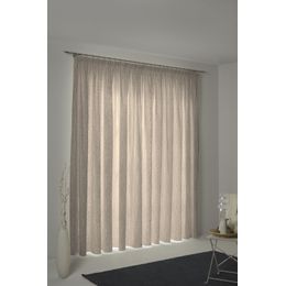 Vorhang Adam, B:145cm H:225cm, braun, Jacquard, Baumwolle (Bio-Baumwolle), Wohnzimmer, Gardinen, "Easy Diamond", aus 100% Bio-Baumwolle
