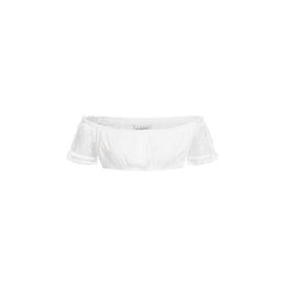 N&uuml;bler N&Uuml;BLER Damen Dirndlbluse "Dirndlbluse kurzarm Karina", wei&szlig;, Gr. 36, Obermaterial: 65% Polyester PES. 35% Baumwolle CO., Blusen