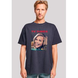 F4NT4STIC Herren T-Shirt "TV Times Honor Blackman 1964 Cover", blau, Gr. XXL, Obermaterial: 100% Baumwolle, Shirts, Premium Qualit&auml;t