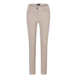 GOLDNER Damen Regular-fit-Jeans "Lange Freizeithose BELLA mit Formbund"kitt, Gr. 44, Obermaterial: 65% Baumwolle CO. 31% Polyester PES. 4% Elasthan