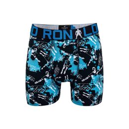 CR7 Jungen Boxershorts "Boxershort CR7 Boys Trunk 2-pack 2er Pack", Gr. 104, schwarz, Obermaterial: 95% Baumwolle CO. 5% Elasthan EL., Unterhosen