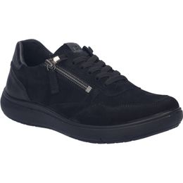 Josef Seibel Damen Sneaker "Megan 09, schwarz", Gr. 40schwarz, Obermaterial: 100% Rindsleder Leather cow., Schuhe