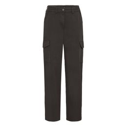 oxmo Damen Cargohose "Cargohose OXLOCO", schwarz, Gr. XL, Obermaterial: 98% Baumwolle CO. 2% Elasthan EL., Hosen