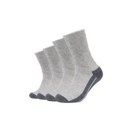Camano Damen Socken "Diabetikersocken 4er Pack", Gr. 35, grau, 60% Baumwolle, 37% Polyester, 2% Elasthan, 1% Polyamid, Colorblocking, Socken