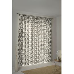 Vorhang Adam, B:145cm H:175cm, schwarz, Jacquard, Baumwolle (Bio-Baumwolle), Wohnzimmer, Gardinen, "Good Old Days", aus 100% Bio-Baumwolle