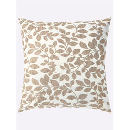 Kissenh&uuml;lle, B:50cm L:50cm, beige, Kunstfaser, 57% Polyester, 43% Polyacryl, Kissenbez&uuml;ge
