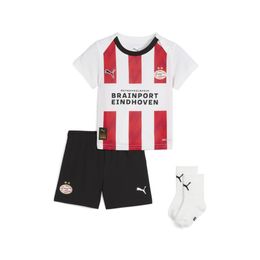 Puma Jungen Trainingsanzug "PSV Eindhoven 25/26 Heimtrikot-kit Kinder", weiß, Gr. 74, Obermaterial: 100% Polyester; Rippe: 100% Polyester, Sportanzüge