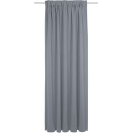 Vorhang Adam, B:142cm H:255cm, blau, Jacquard, Baumwolle, Wohnzimmer, Gardinen, "Uni Collection light", aus 100% Bio-Baumwolle
