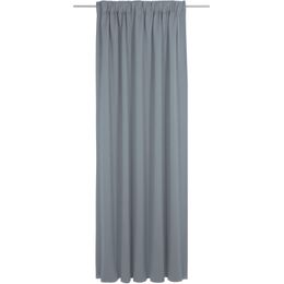 Vorhang Adam, B:142cm H:245cm, blau, Jacquard, Baumwolle, Wohnzimmer, Gardinen, "Uni Collection light", aus 100% Bio-Baumwolle