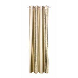 Vorhang WIRTH, B:135cm H:255cm, braun, Polyester, Wohnzimmer, Gardinen, "Soliera"