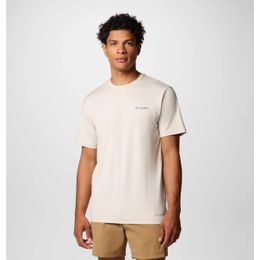 Columbia Herren T-Shirt, beige, Gr. M, Obermaterial: 94% Polyester, 6% Elasthan, Shirts