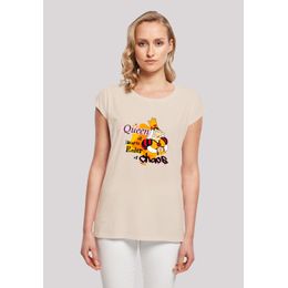 F4NT4STIC Damen T-Shirt "Alice im Wunderland Queen Of Hearts"sandwei&szlig;, Gr. 4XL, Obermaterial: 100% Baumwolle, Shirts, Retro, Heroes of Childhood, TV