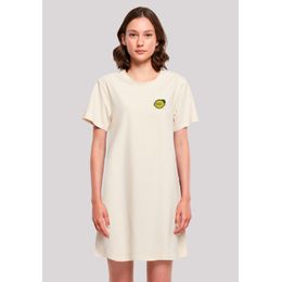 F4NT4STIC Damen Shirtkleid "Lemon Cute Face Bestickt", wei&szlig;, Gr. 4XL, Obermaterial: 100% Baumwolle, Kleider, Premium Qualit&auml;t
