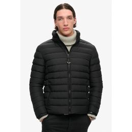 Superdry Herren Steppjacke "FUJI PRINT PADDED JACKET", schwarz, Gr. XXL, unifarben, Web, Obermaterial: 100% Polyester, Jacken