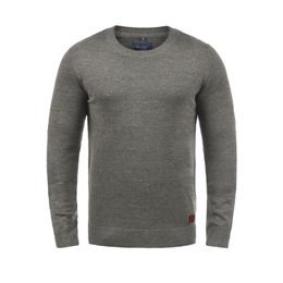 Blend Herren Strickfleece-Pullover "Strickpullover BHLars", grau, Gr. XXL, Obermaterial: 50% Baumwolle CO. 50% Polyester PES., Pullover