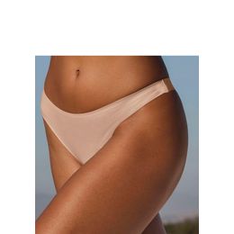 Nuance Damen String, Gr. XS, braun, Microtouch, Obermaterial: 67% Polyamid, 33% Elasthan, Unterhosen, mit extraflachen, geklebten Kanten