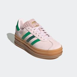 Mädchen Plateausneaker "GAZELLE BOLD", adidas originals, Gr. 35,5, grün, Leder, Synthetik, Schuhe