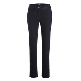GOLDNER Damen Regular-fit-Jeans "Kurzgr&ouml;&szlig;e Denimhose mit Stretchkomfort", schwarz, Gr. 21, Obermaterial: 78% Baumwolle CO. 20% Polyester PES. 2%
