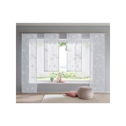 Schiebegardine HEINE HOME, B:57cm H:145cm, wei&szlig;, Polyester, Viskose, Gardinen