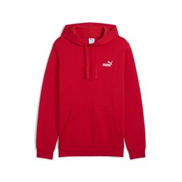 Puma Herren Hoodie "Essentials Small No. 1 Logo Hoodie Herren", rot, Gr. XXL, Obermaterial: 34% Polyester, 66% Baumwolle; Kapuzenfutter: 100%