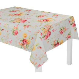 Tischdecke WIRTH, B:130cm L:160cm, rot, Polyester, Tischdecken, "MONTROSE", oval