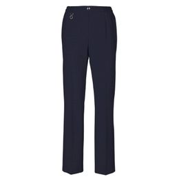 GOLDNER Damen Schlupfhose "Trevira-Schurwollschlupfhose MARTHA", blau, Gr. 38, Obermaterial: 53% Polyester PES. 43% Schurwolle WV. 4% Elasthan EL.,