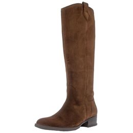 Gabor Damen Stiefel "Gabor Stiefel Veloursleder", Gr. 40, blau, Veloursleder, Schuhe