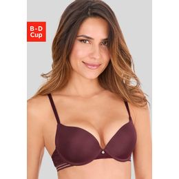 s.Oliver Damen Schalen-BH "Milene", Gr. 75, lila, Spitze, Obermaterial: 60% Polyamid, 35% Polyester, 5% Elasthan, BHs, mit B&uuml;gel und h&uuml;bschem