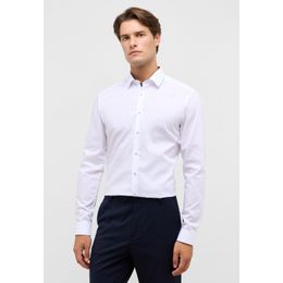 Eterna Herren Langarmhemd "SUPER SLIM", wei&szlig;, Gr. 38, Popeline, 100% Baumwolle, Hemden, NON IRON (b&uuml;gelfrei)