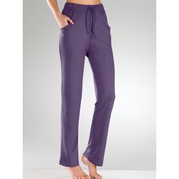 Plantier Damen Leggings, Gr. 48, lila, 64% Viskose, 30% Polyester, 6% Elasthan, unifarben, Hosen