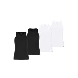 Puma Herren Unterhemd "Unterhemd 4er Pack", Gr. L, schwarz, Obermaterial: 100% Baumwolle CO., Unterhemden