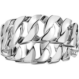 Thomas Sabo Damen Fingerring "Breiter Kettenglieder-Ring", 64, Silber 925 (recycelt), 8mm, silber, Silber 925 (recycelt), Fingerringe
