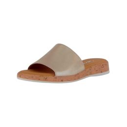 Gabor COMFORT Damen Pantolette "Gabor Comfort Pantoletten Leder", Gr. 40,5, silber, Leder, Schuhe