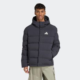 Herren Daunenjacke "HELIONIC HD JKT", schwarz, Gr. S, adidas Sportswear, Obermaterial: 100% Polyester. Wattierung: 80% Entendaune, 20% Federn,