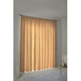 Vorhang Adam, B:145cm H:225cm, gelb, Jacquard, Baumwolle (Bio-Baumwolle), Wohnzimmer, Gardinen, "Urban Cactus", aus 100% Bio-Baumwolle