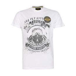 Top Gun Herren T-Shirt "TG25012", wei&szlig;, Gr. M, Oberstoff: 100% Baumwolle, Shirts