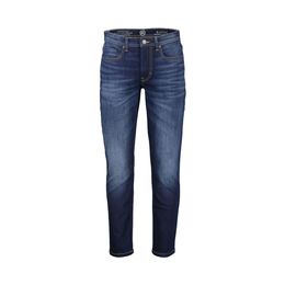 Lerros Herren Relax-fit-Jeans "Lerros BAXTER 5-Pocket-Denim im Used-Look, RELAXED FIT"dunkelblau, Gr. 40, 98% Baumwolle, 2% Elasthan, Jeans