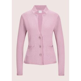 Madeleine Mode MADELEINE Damen Strickjacke "Strickblazer Strickblazer", rosa, Gr. 42, Obermaterial: 100% Baumwolle CO., Strickjacken