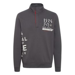 FQ1924 Herren Troyer "Troyer FQWilliam", grau, Gr. L, Obermaterial: 65% Viskose CV. 30% Polyester PES. 5% Elasthan EL., Pullover
