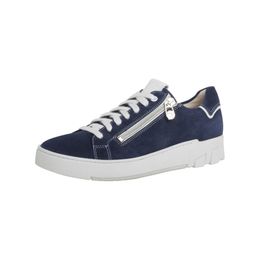 Ganter Damen Sneaker "Ganter Sneaker Veloursleder", Gr. 37, blau, Veloursleder, Schuhe