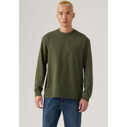 Levi's LEVI'S Herren Langarmshirtgarment dye duffel b, Gr. XL, Jersey, Obermaterial: 100% Baumwolle, Shirts, GARMENT- F&auml;rbung
